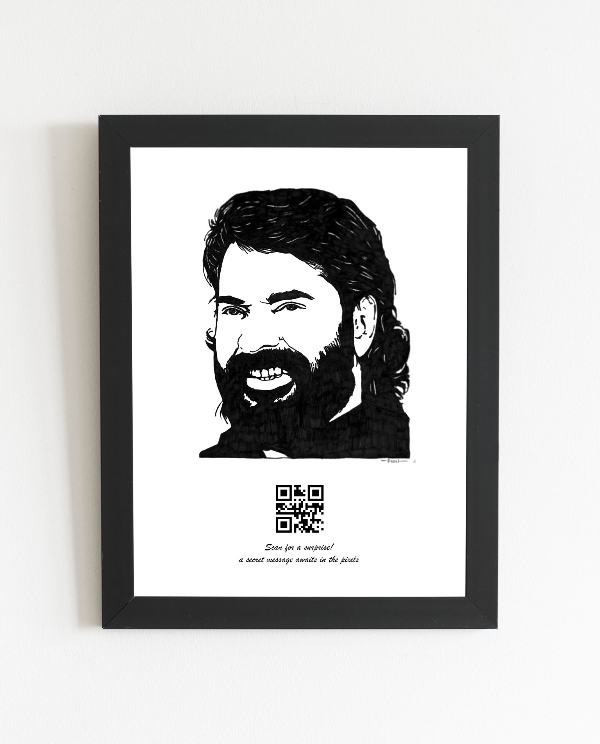 Stencil Art Frame QRGift Stencil Art Frame QRGift
